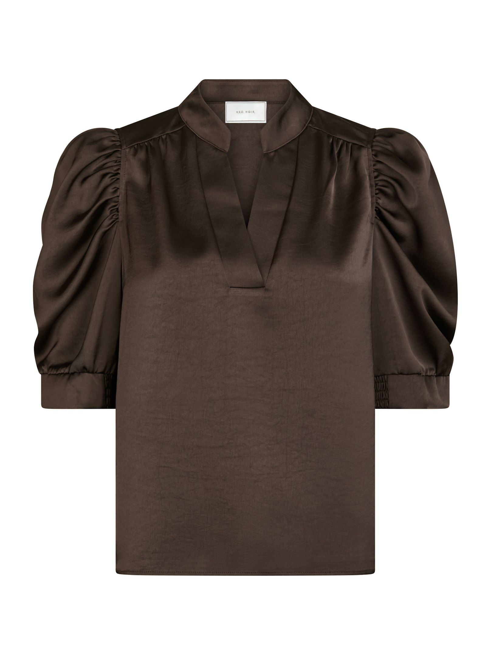 Neo Noir Roella blouse (dark brown) – Sansom Reed