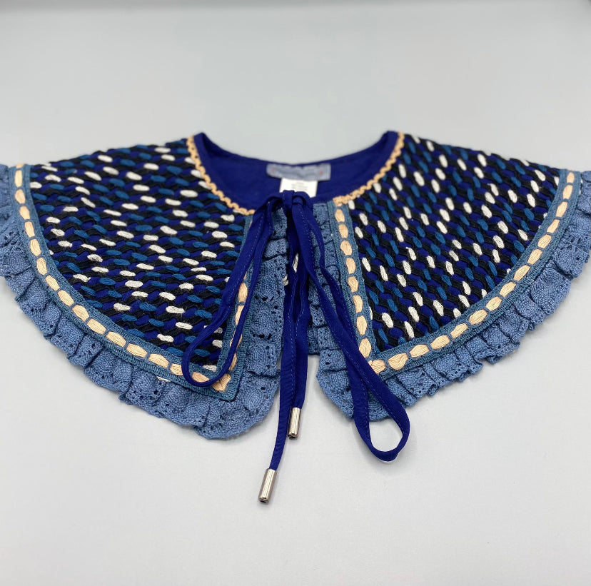 Conditions Apply Embroidered Blue Collars (2 styles) – Sansom Reed